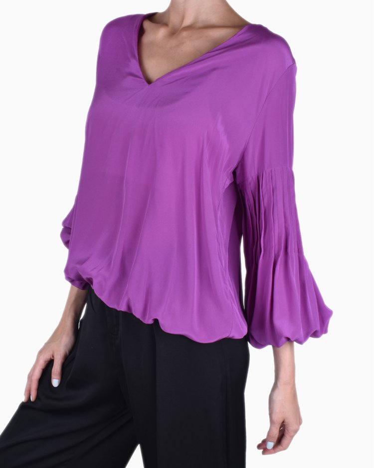 Blusa Mixed Original Seda Roxa Feminina