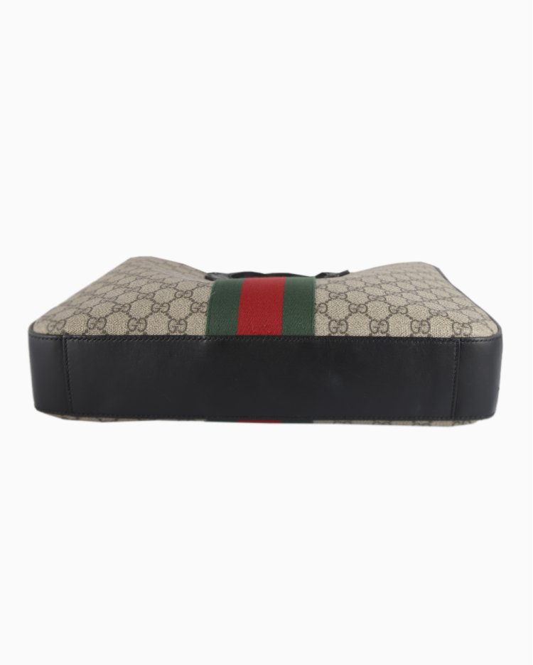 Pasta Gucci Original Web GG Canvas Masculina