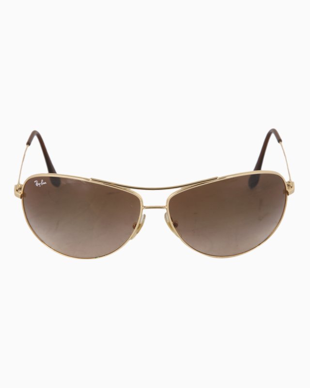 Óculos de Sol Ray Ban Original Aviador RB 3293 Dourado e Marrom Feminino