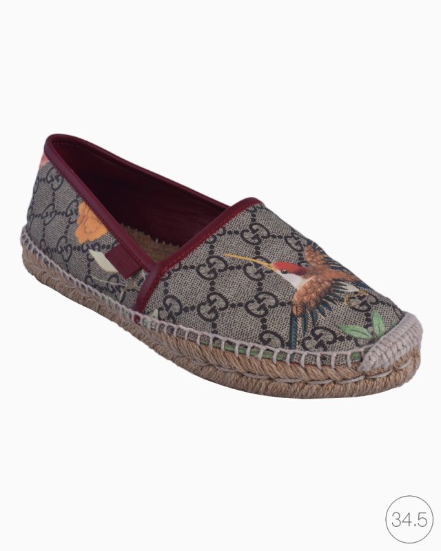 Espadrille Gucci Original GG Canvas Estampado Feminino