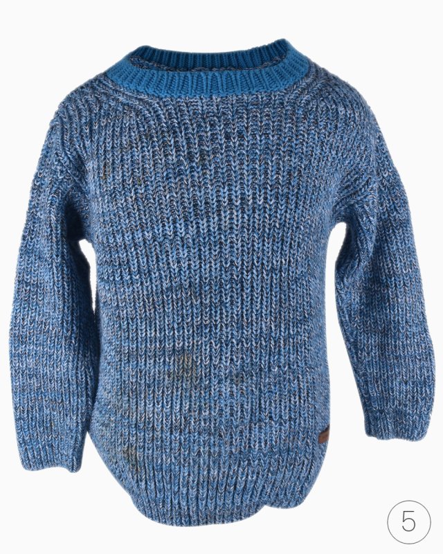 Suéter Infantil Burberry Original Tricô Azul