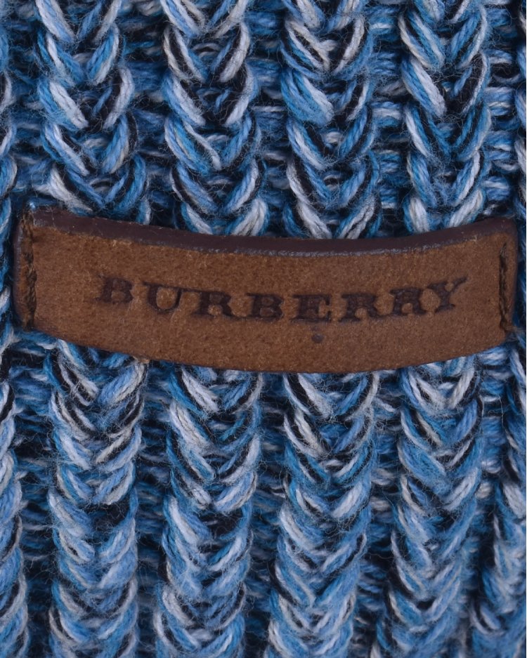Suéter Infantil Burberry Original Tricô Azul