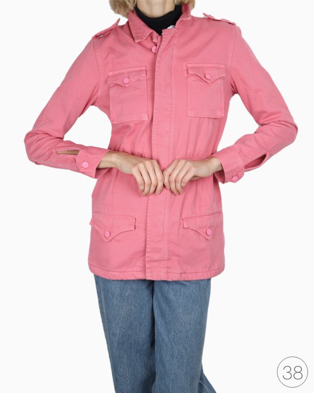 Parka Carol Bassi Original Sarja Rosa Feminina