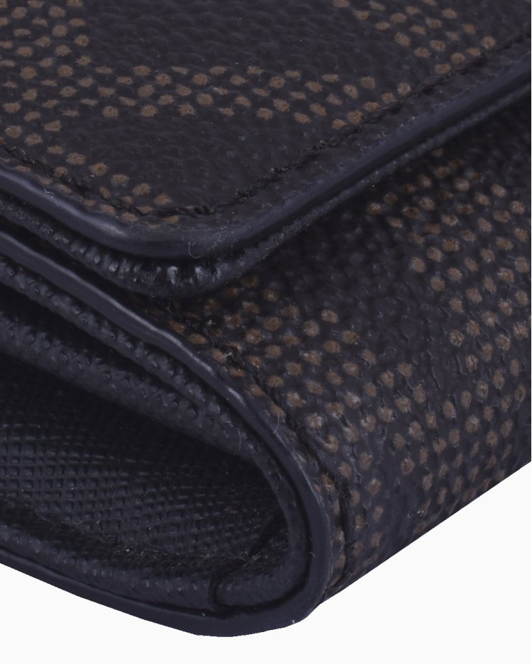 Carteira Michael Kors Original Flap Monograma Marrom Feminina