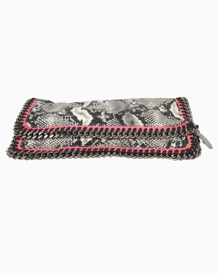 Clutch Stella McCartney Original Falabella Snakeprint Neon Feminina