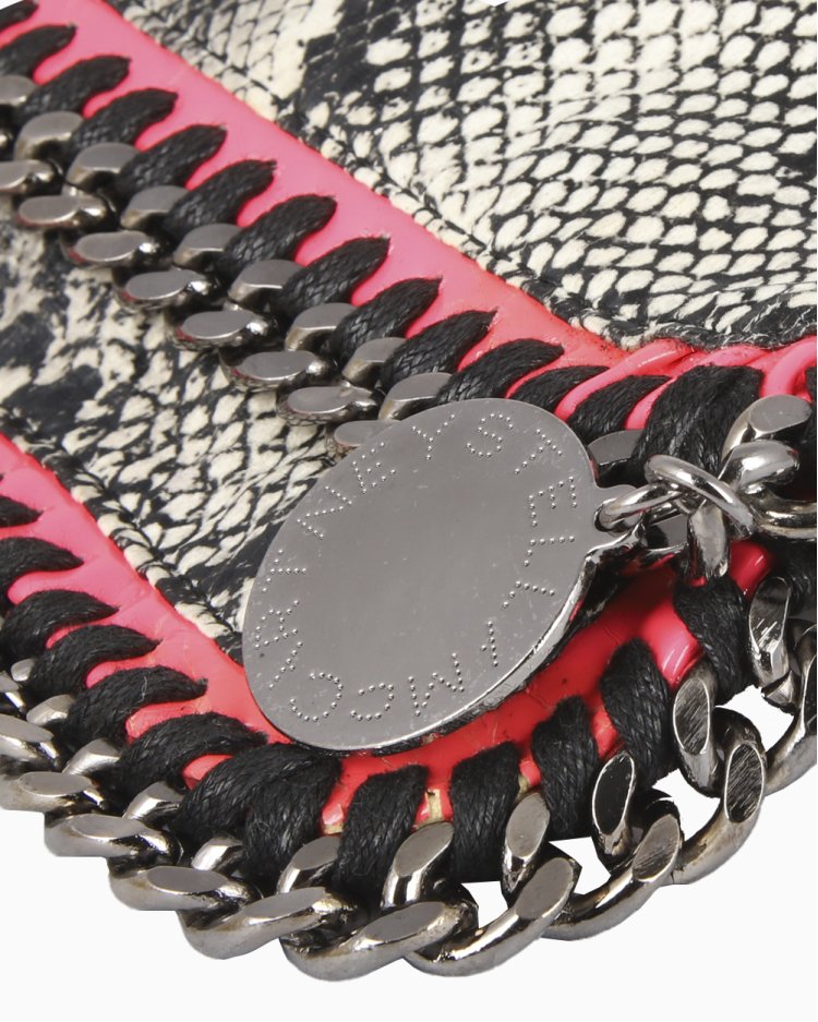 Clutch Stella McCartney Original Falabella Snakeprint Neon Feminina