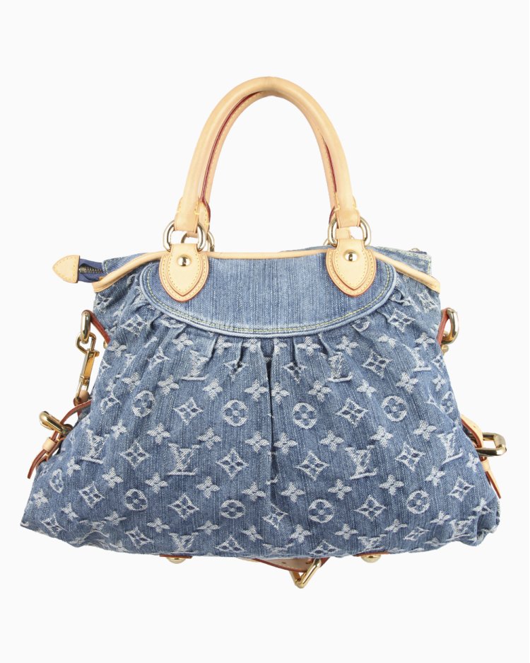 Bolsa Louis Vuitton Original Neo Cabby Denim Azul Feminina