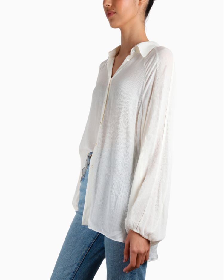 Camisa Massimo Dutti Original Off White Feminina