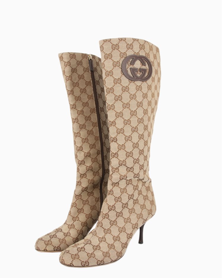 Bota Gucci Original Canvas GG Supreme Feminina