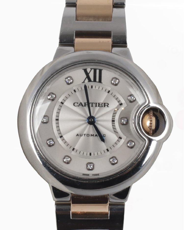 Relógio Cartier Original Ballon Bleu De Cartier Prata e Dourado Feminino