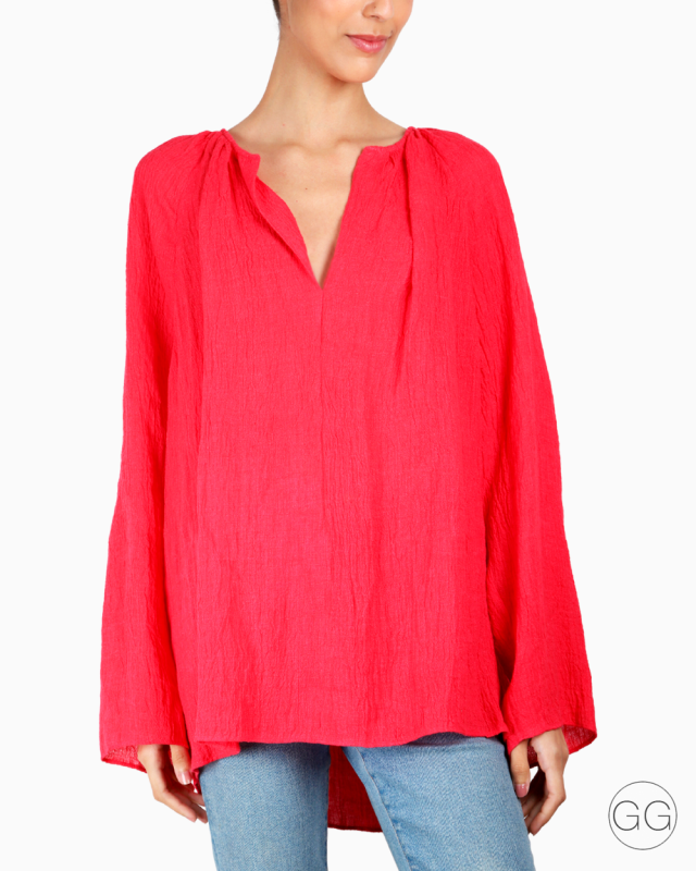 Blusa Massimo Dutti Original Bata Rosa Feminina