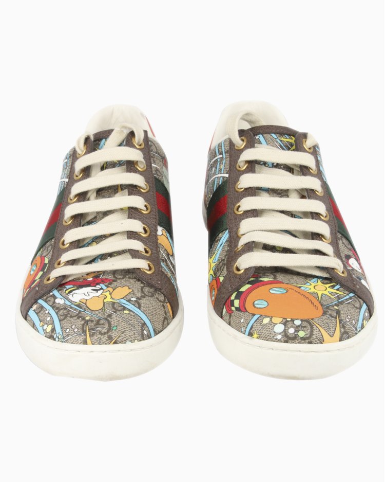 Tênis Gucci Original x Disney Donald Duck Ace Colorido Feminino