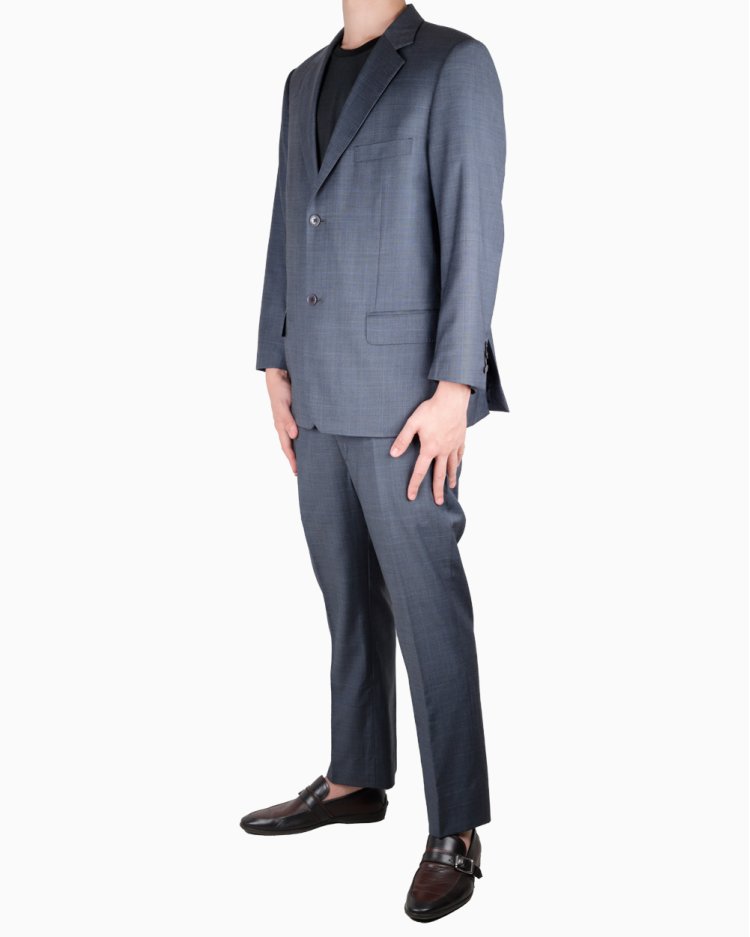 Terno Valentino Original Lã Azul Masculino