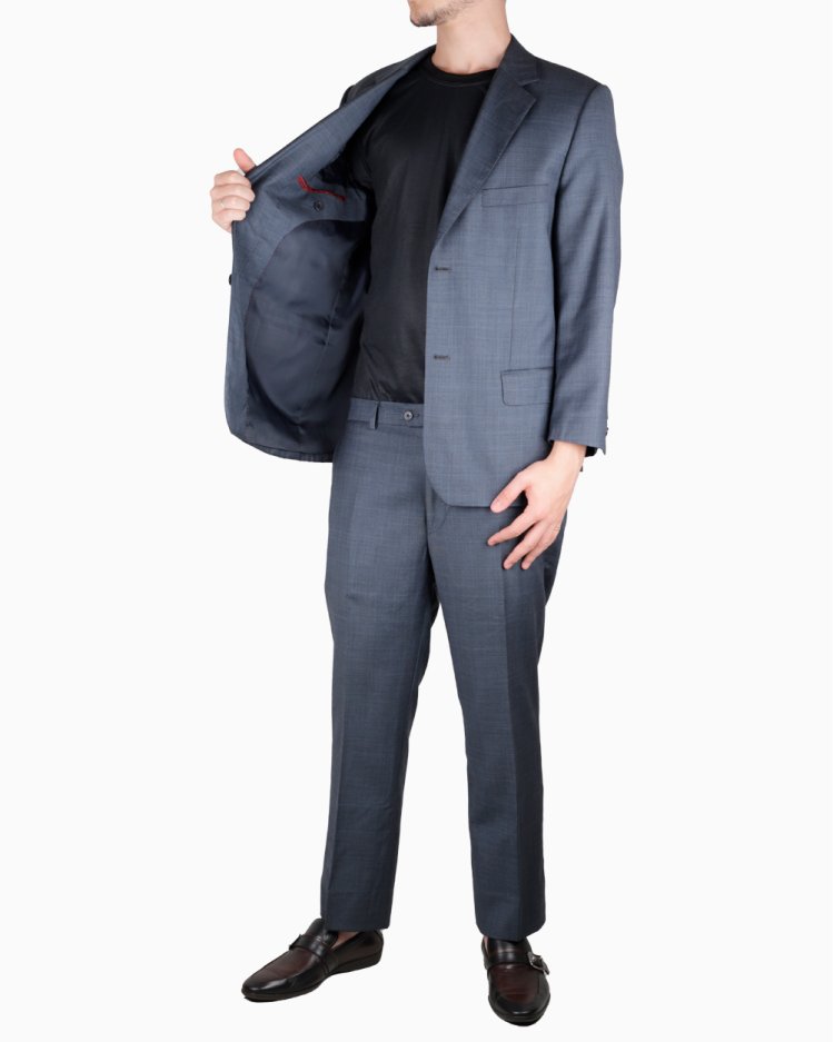 Terno Valentino Original Lã Azul Masculino