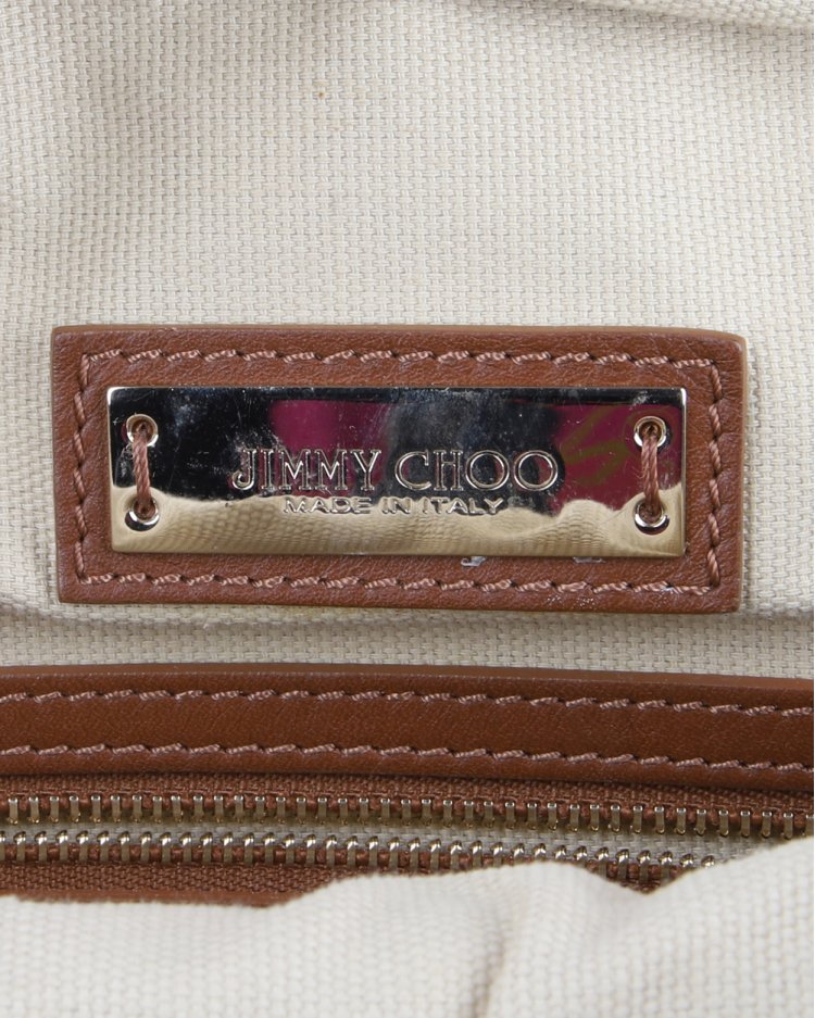 Bolsa Jimmy Choo Original Couro Caramelo Feminina