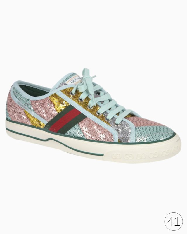 Tênis Gucci Original Tennis 1997 Paetê Colorido Masculino