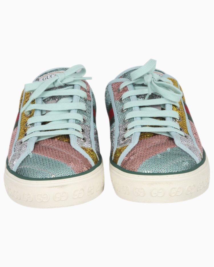 Tênis Gucci Original Tennis 1997 Paetê Colorido Masculino