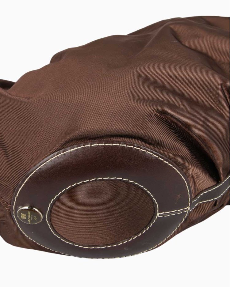 Bolsa Lancel Original Hobo Nylon Marrom Feminina