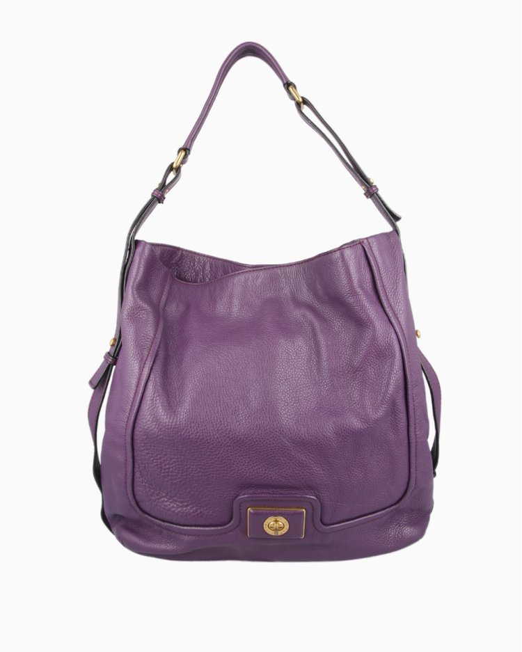 Bolsa Marc Jacobs Original Couro Roxa Feminina