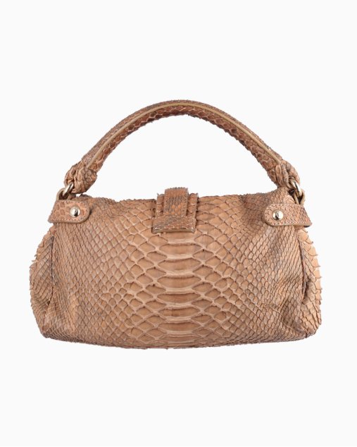 Bolsa Giorgio Armani Original Python Marrom Feminina