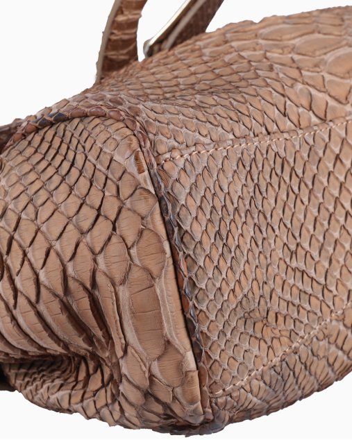 Bolsa Giorgio Armani Original Python Marrom Feminina