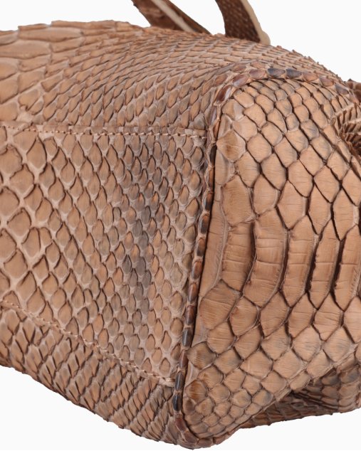 Bolsa Giorgio Armani Original Python Marrom Feminina