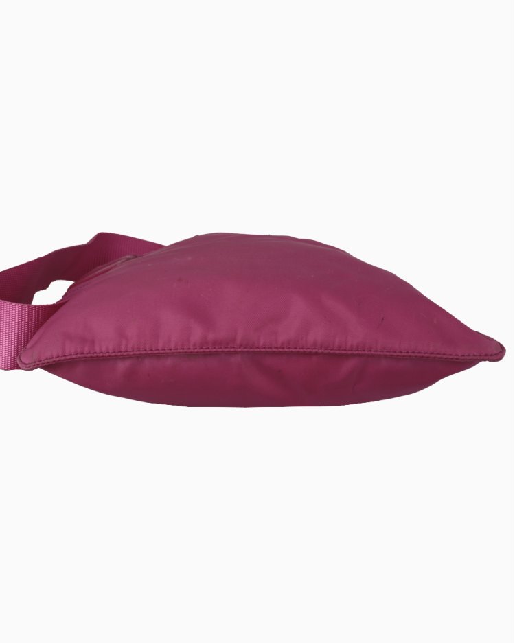 Bolsa Prada Original Tranversal Nylon Rosa Feminina