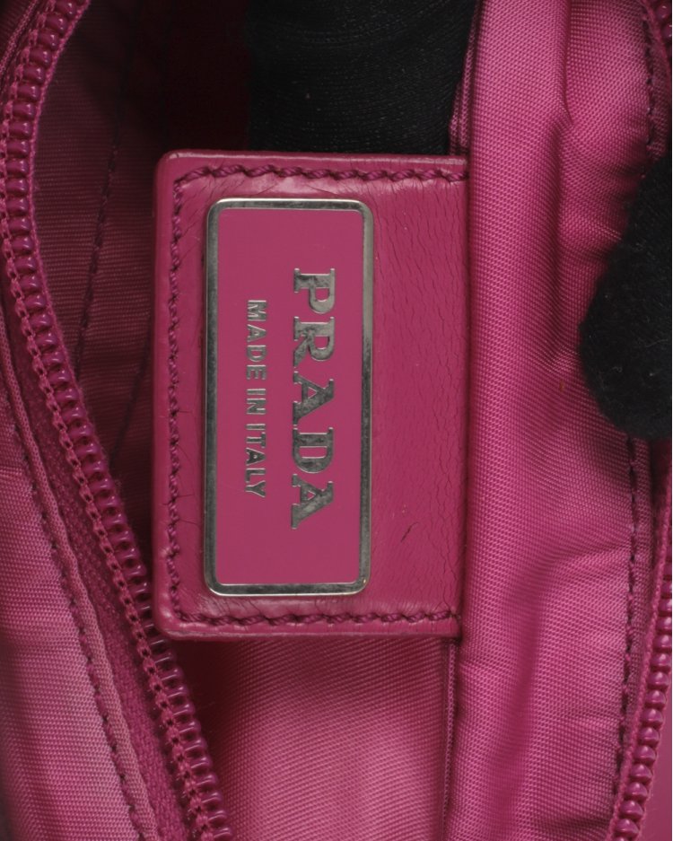 Bolsa Prada Original Tranversal Nylon Rosa Feminina