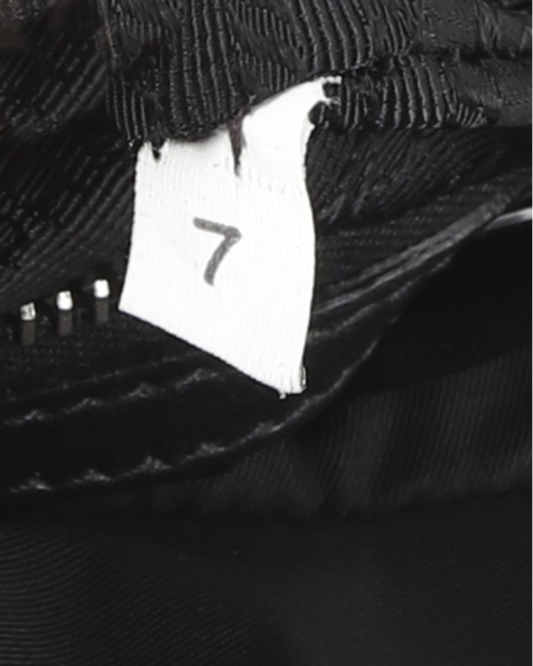 Bolsa Prada Original Tessuto Ruffle Bowler Preta Feminina