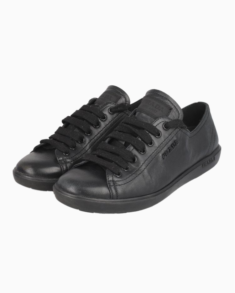 Tênis Prada Original Couro Preto Feminino