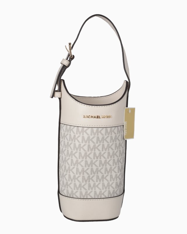 Bolsa Michael Kors Wine Bottle Holder Giftables Monograma Off White