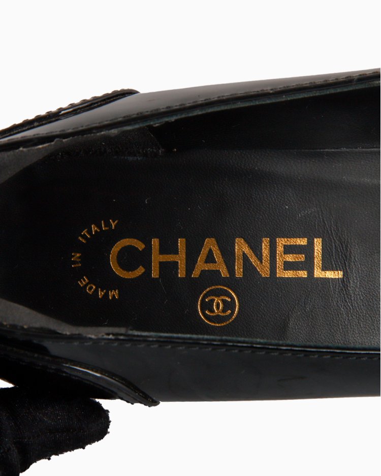 Sapato Chanel Original Camélia Bicolor Feminino