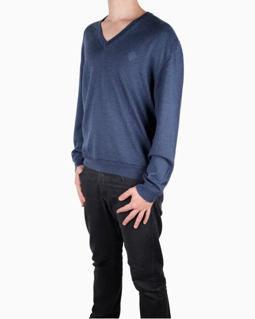 Suéter Gucci Original Lã Azul Marinho Masculino