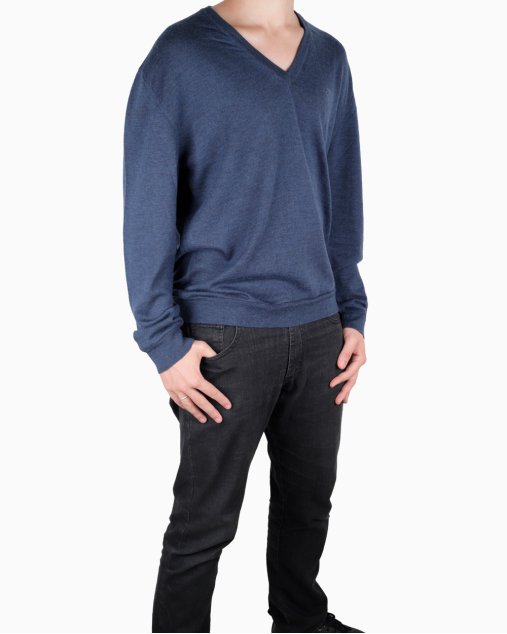 Suéter Gucci Original Lã Azul Marinho Masculino
