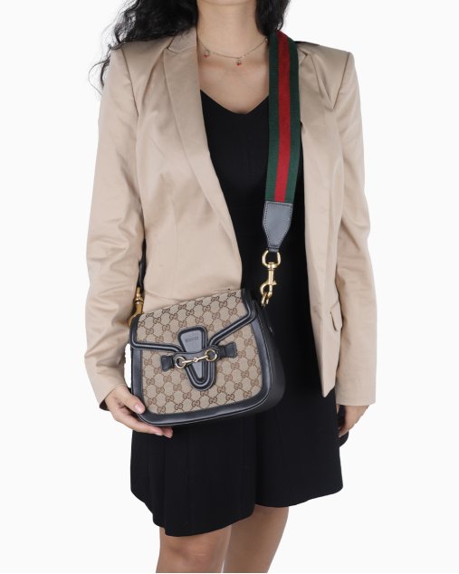 Bolsa Gucci Original Lady Web Canvas GG Supreme Feminina