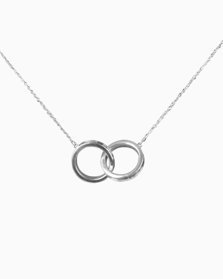 Colar Tiffany & Co. Original Interlocking 1837 Prata Feminina