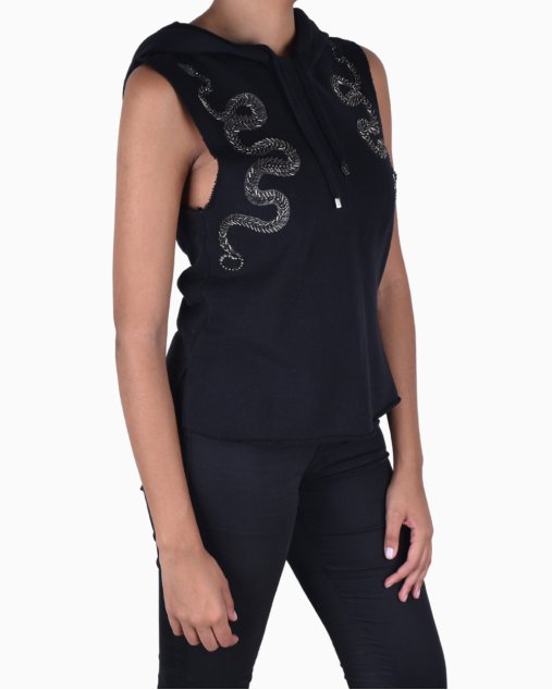 Moletom Bo.Bô Original Bordado Preto Feminino