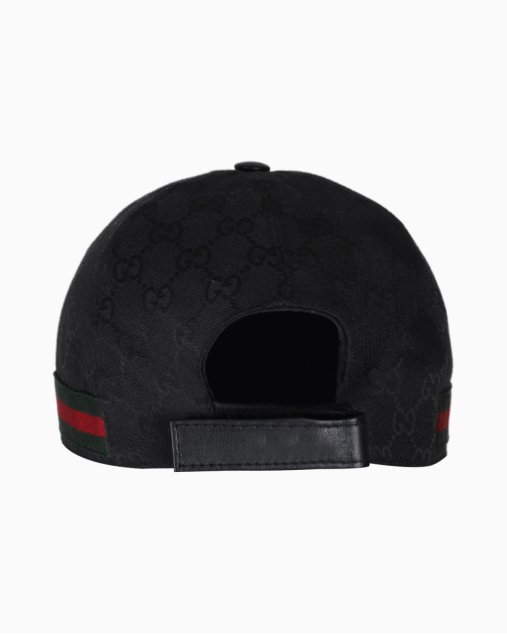 Boné Gucci Original GG Supreme Web Preto Masculino