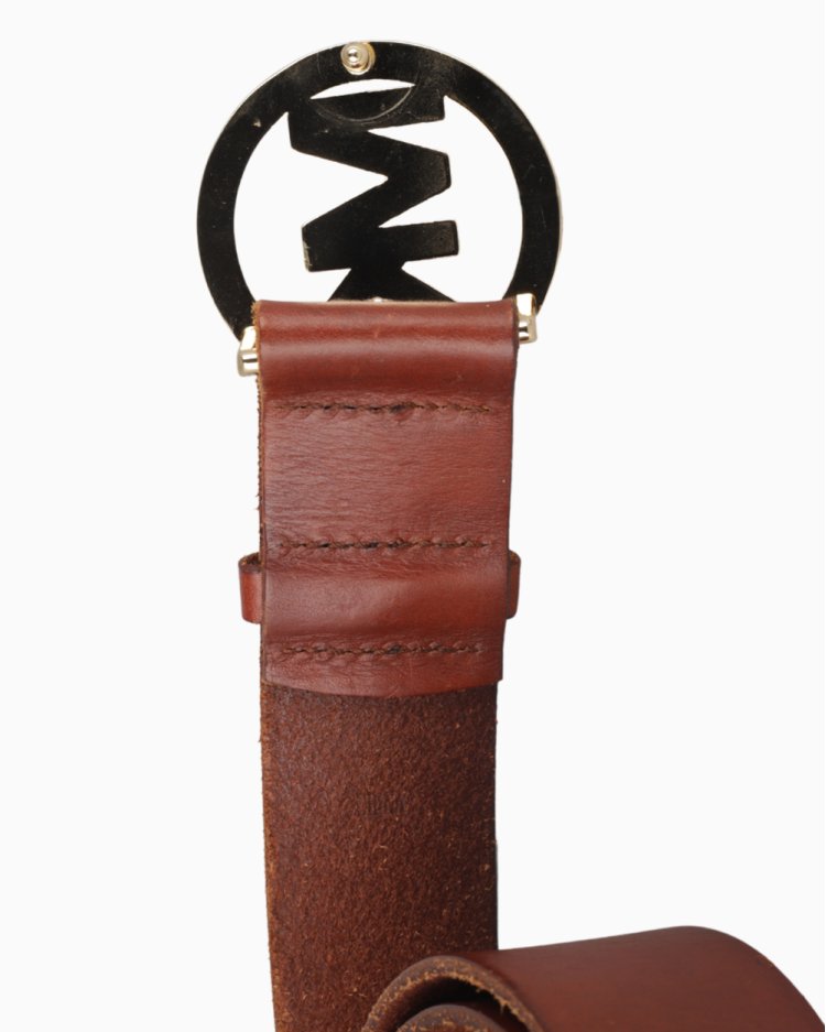 Cinto Michael Kors Original Couro Marrom Feminino