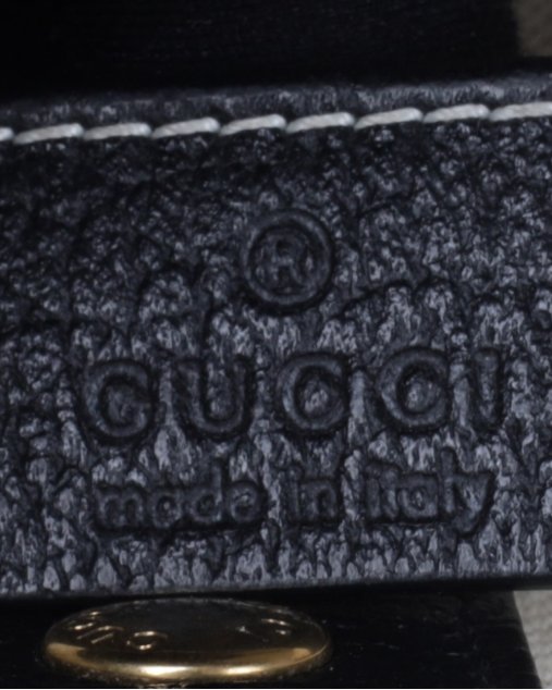 Pasta Gucci Original Couro Preta Masculina