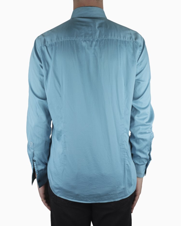 Camisa Versace Original Star Azul Turquesa Masculina