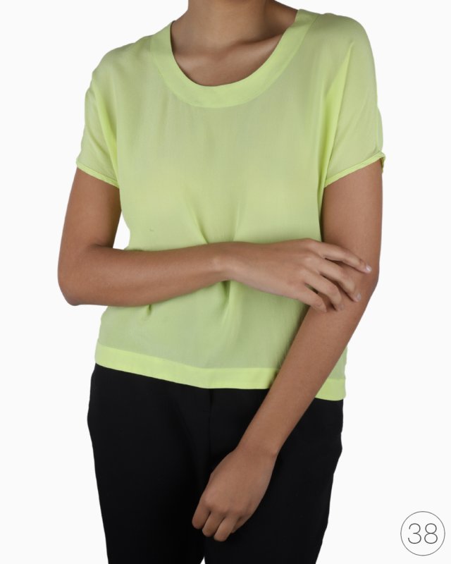 Blusa Daslu Original Verde Neon Feminina