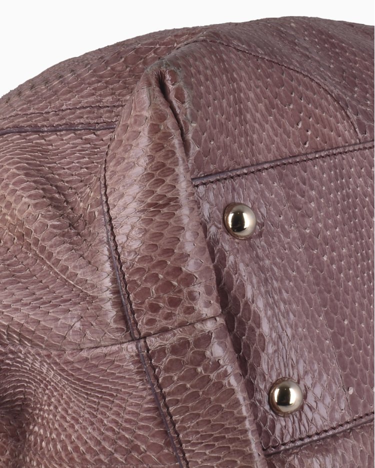 Bolsa Nina Ricci Original Python Rosa Feminina