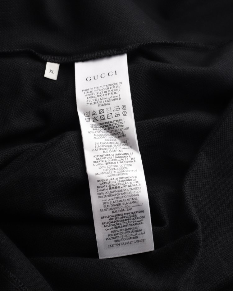 Camisa Gucci Original Polo Algodão Bicolor Masculina