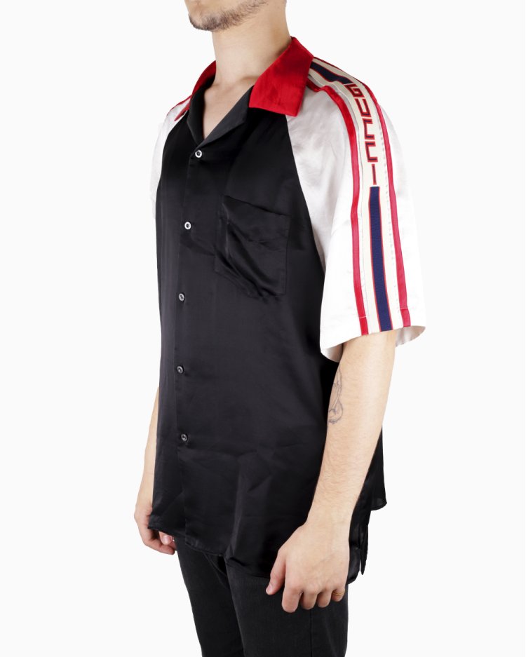 Camisa Gucci Original Logo Tricolor Masculina