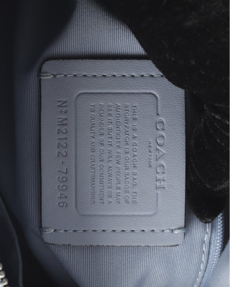 Bolsa Coach Original Crossbody Couro Azul Bebê