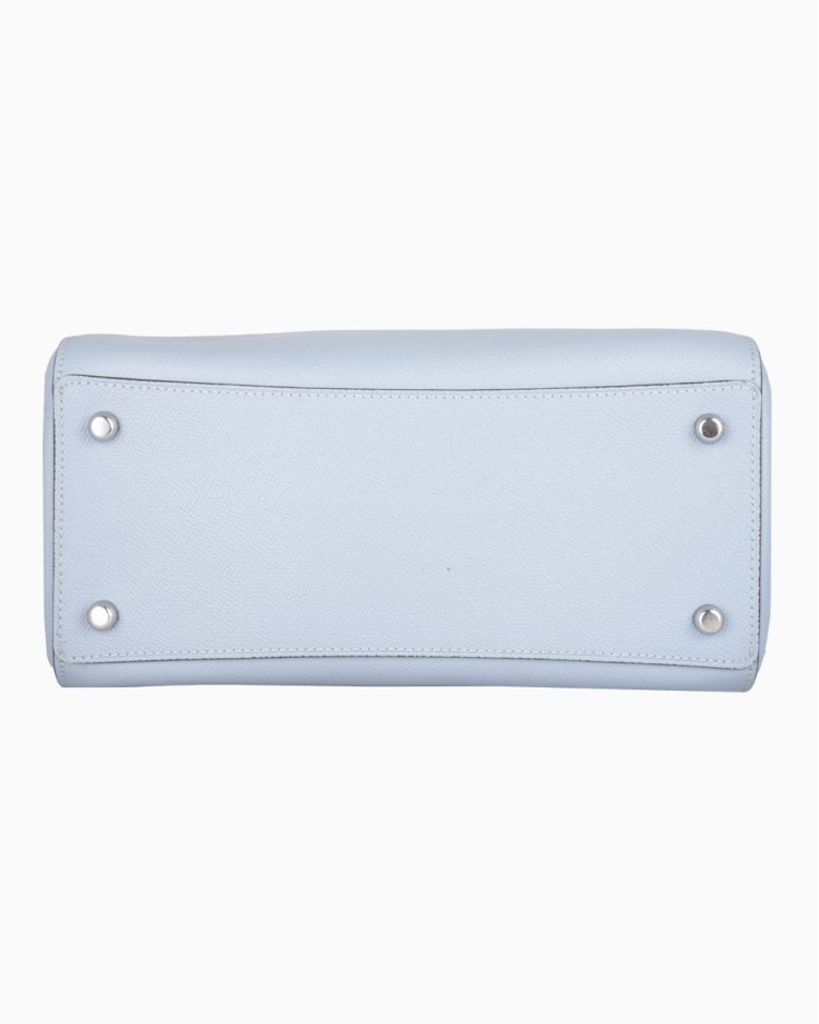 Bolsa Coach Original Crossbody Couro Azul Bebê