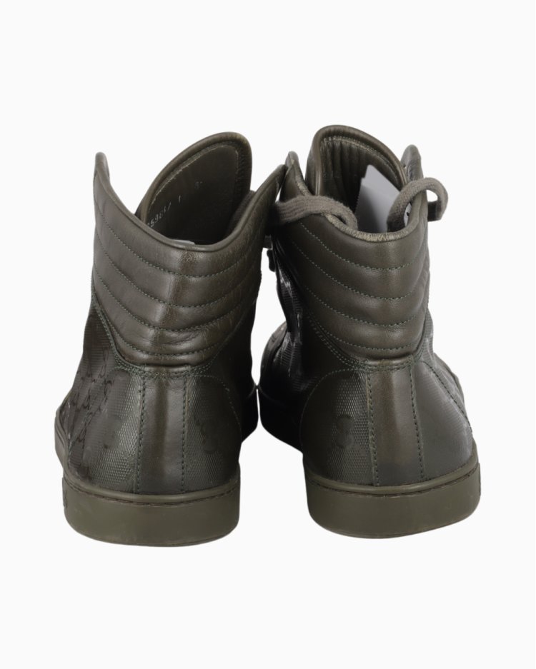 Tênis Gucci Original GG Supreme High Top Verde Masculino