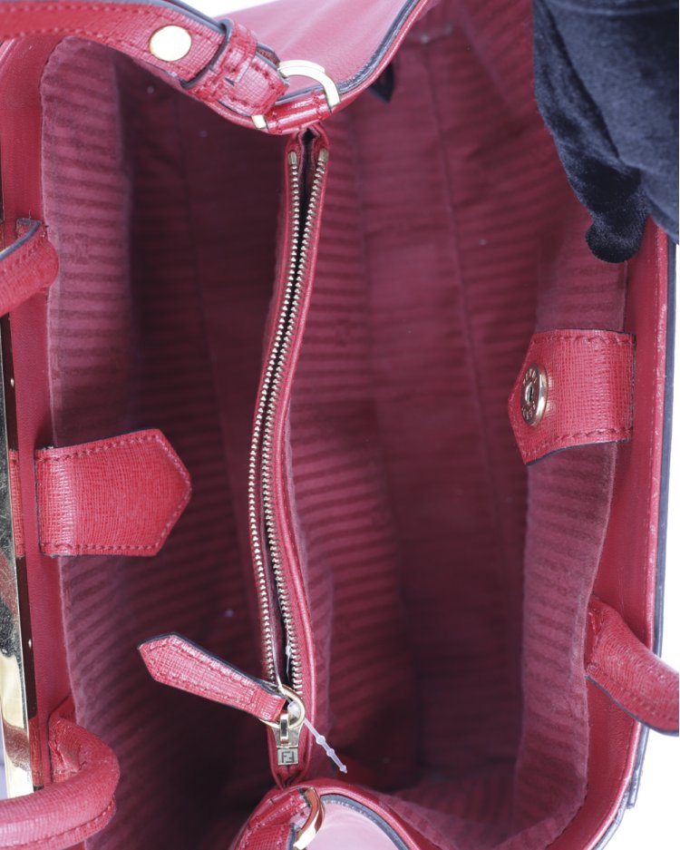 Bolsa Fendi Original 2Jours Petit Tote Vermelha Feminina