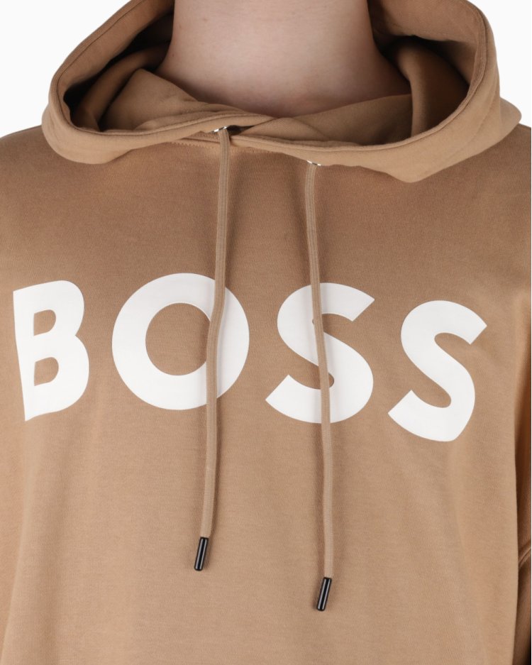 Moletom Hugo Boss Original Capuz Bege Masculino